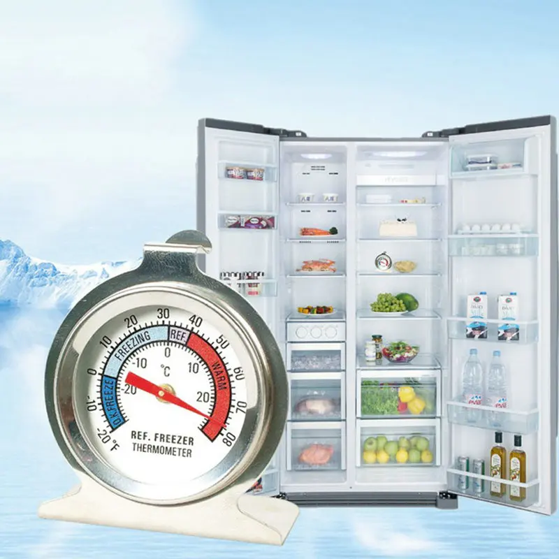 Refrigerator Freezer Thermometer Fridge Refrigeration Temperature Gauge ...