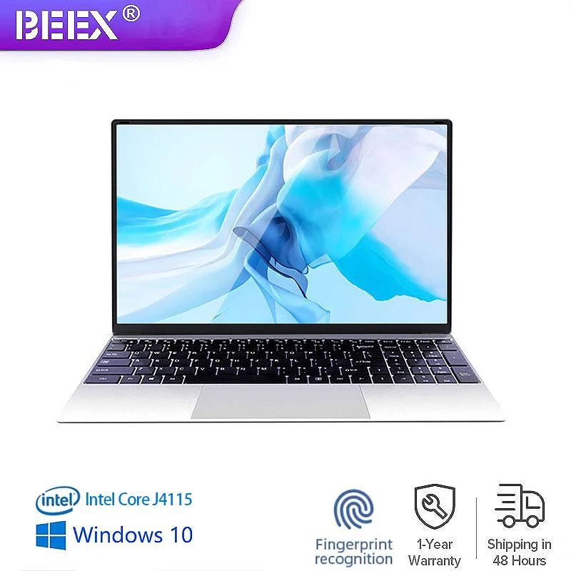 BEEX 15.6 Laptop Fingerprint UnIock Celeron 4115 Laptop 10th 12G RAM ...