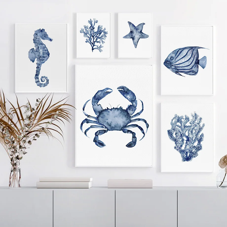Nautical Crab Art