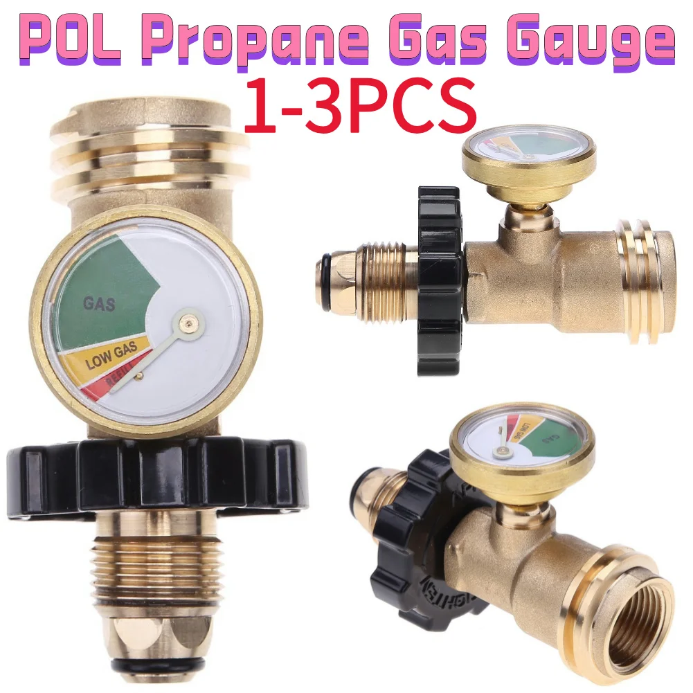 1-3Pcs-POL-Propane-Gas-Gauge-Meter-Tank-Type1-Propane-Tank-Adapter ...
