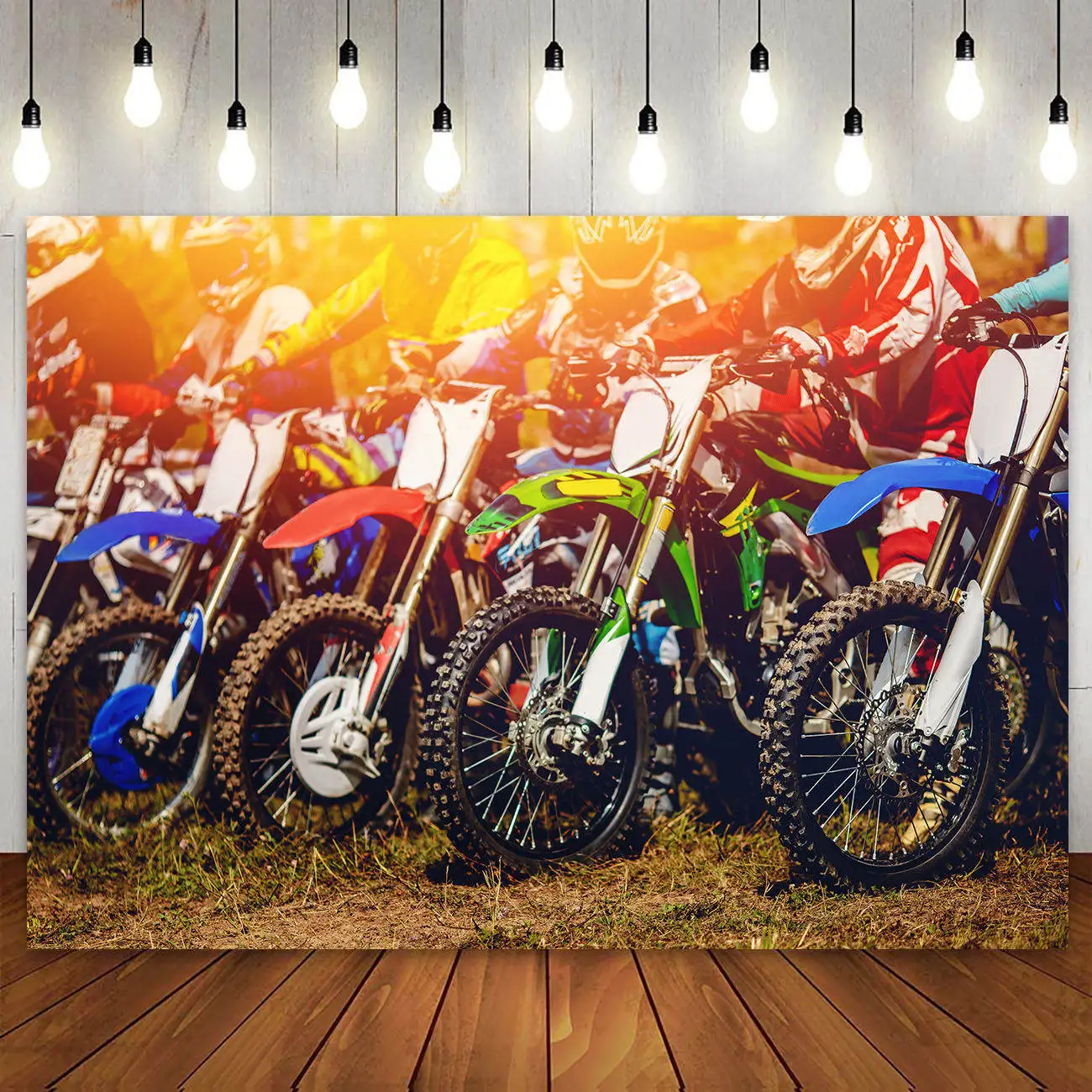 Motocross Racing Theme Backdrop Motorcycle Photography Background for ...