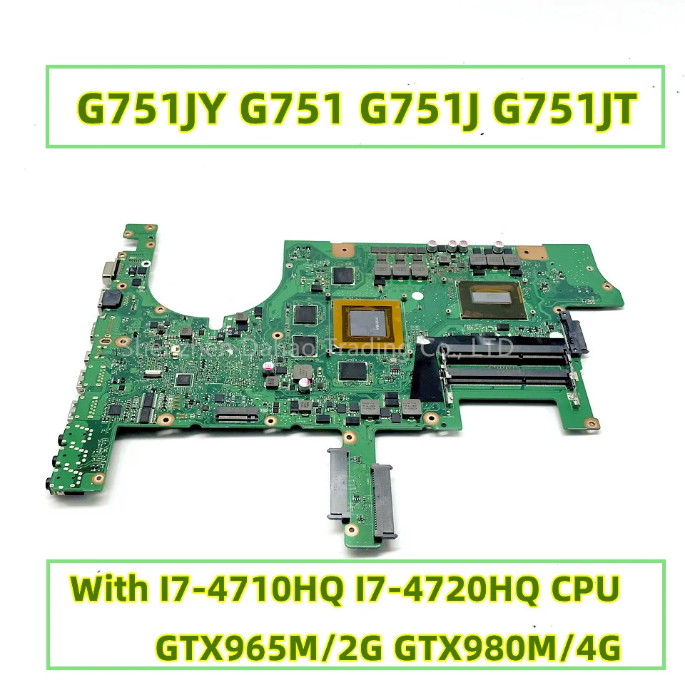 For-Asus-ROG-G751JY-G751-G751J-G751JT-Laptop-Motherboard-With-I7-4710HQ ...