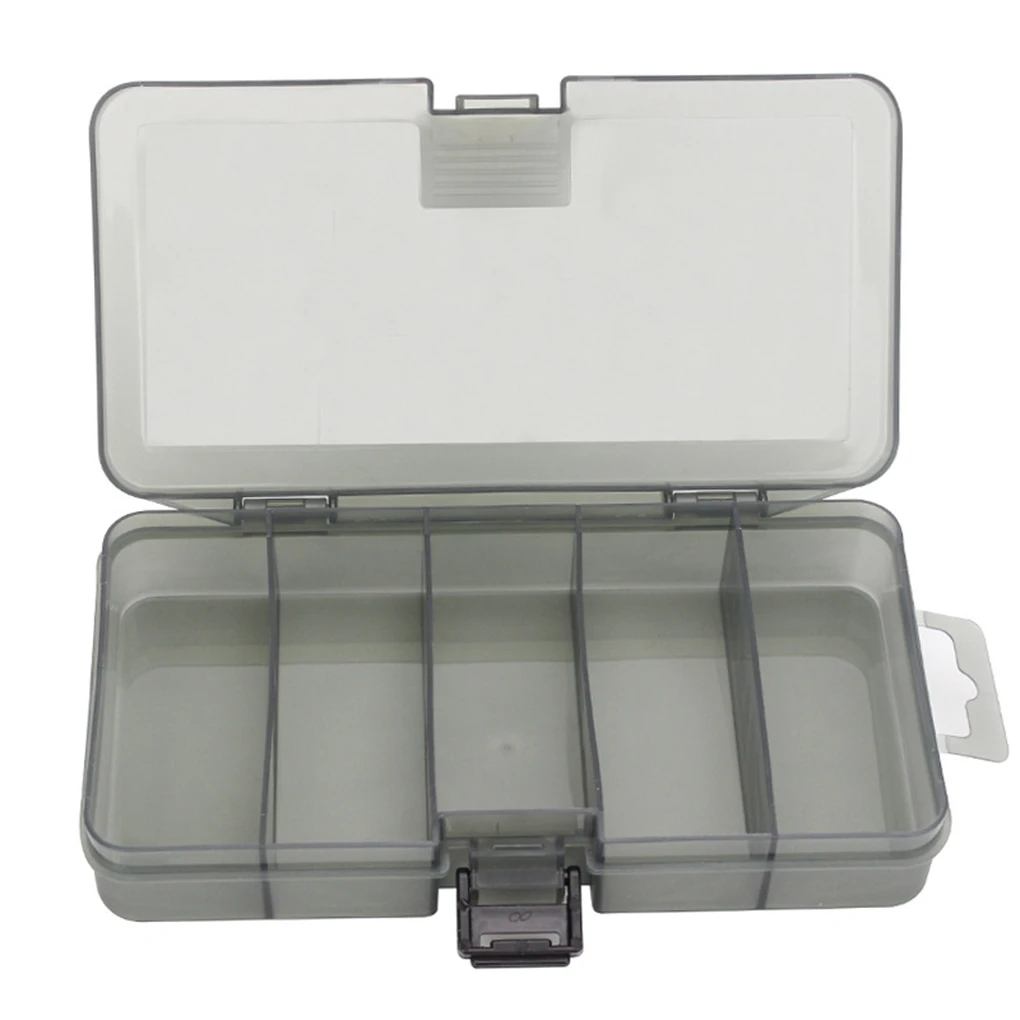 2pcs Fishing Container Baits Boxes Gray Waterproof Large Capacity Case ...