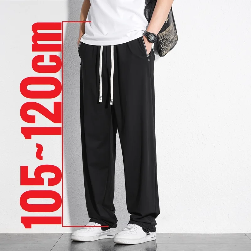 Tall Clothes Men's Pants Extra Long Length Summer Trouser Male Ice Silk ...