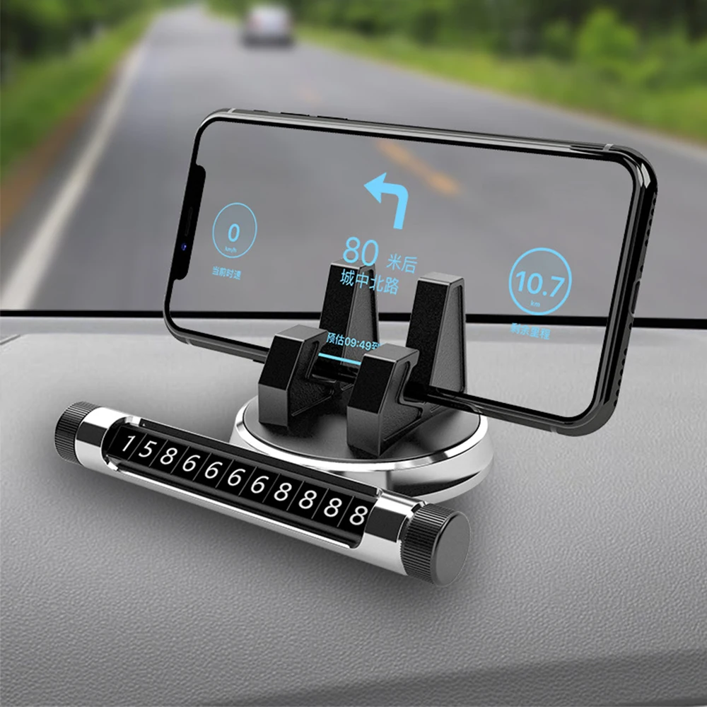 Car-Holder-Temporary-Parking-Card-Phone-Number-Mat-Pad-Dashboard-Stand ...