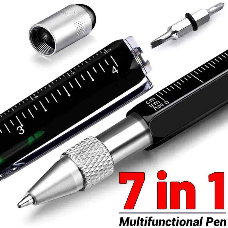 7-in1-Multifunction-Ballpoint-Pen-with-Modern-Handheld-Tool-Measure ...