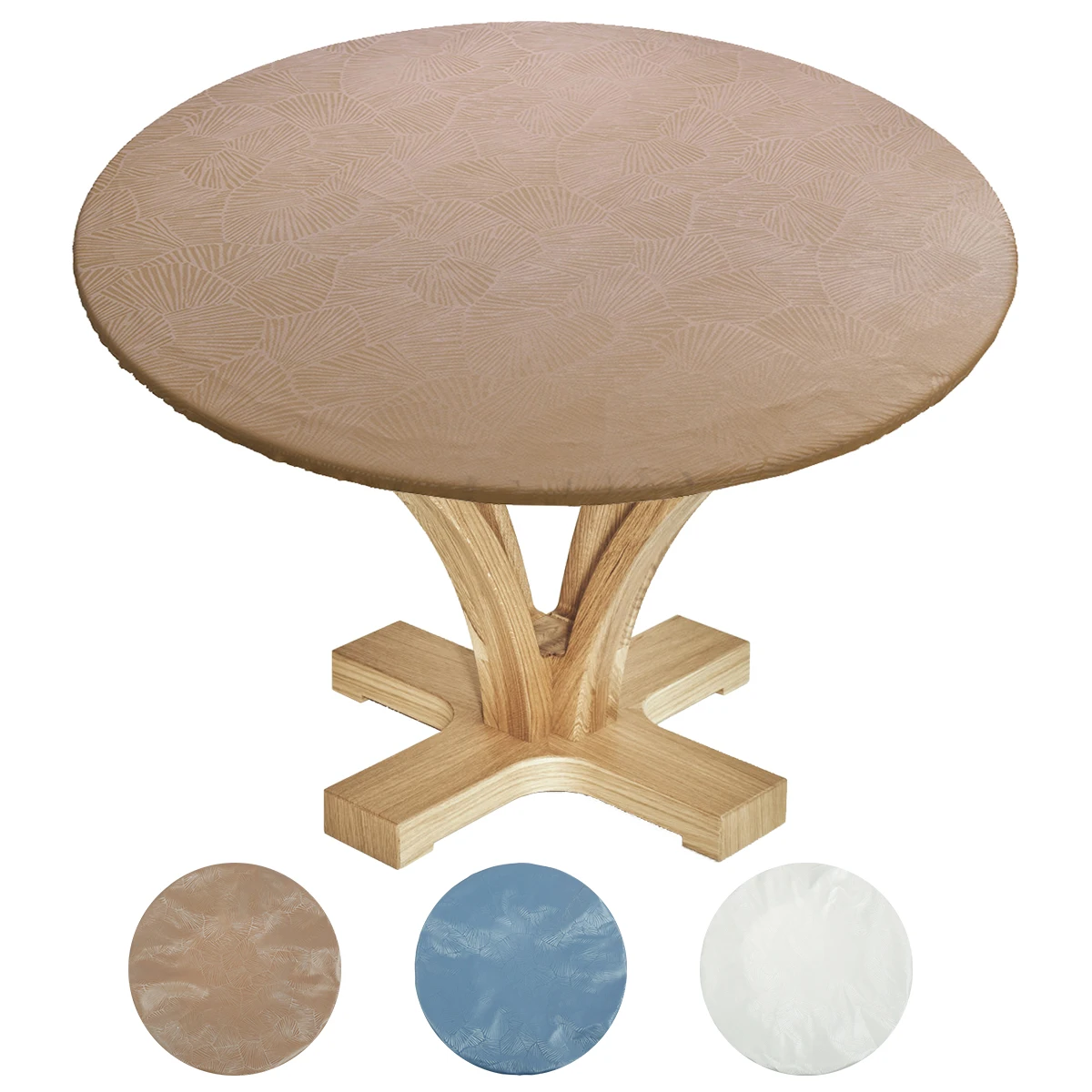 New-Round-Tablecloth-Waterproof-Stain-Resistant-Round-Table-Cover-Anti ...