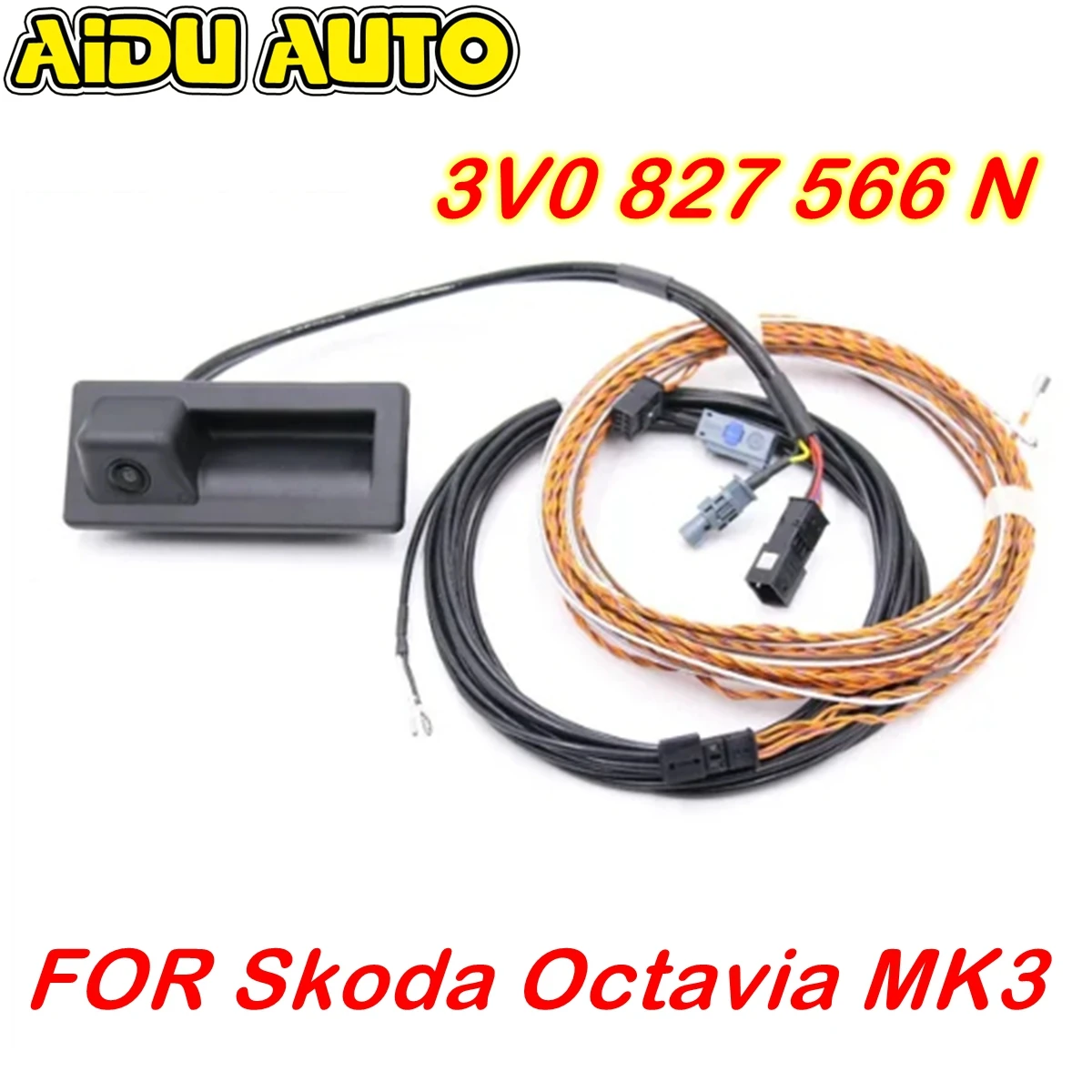 Kit-de-cam-ra-de-recul-High-Line-avec-lignes-de-guidage-Skoda-Octavia-3 ...