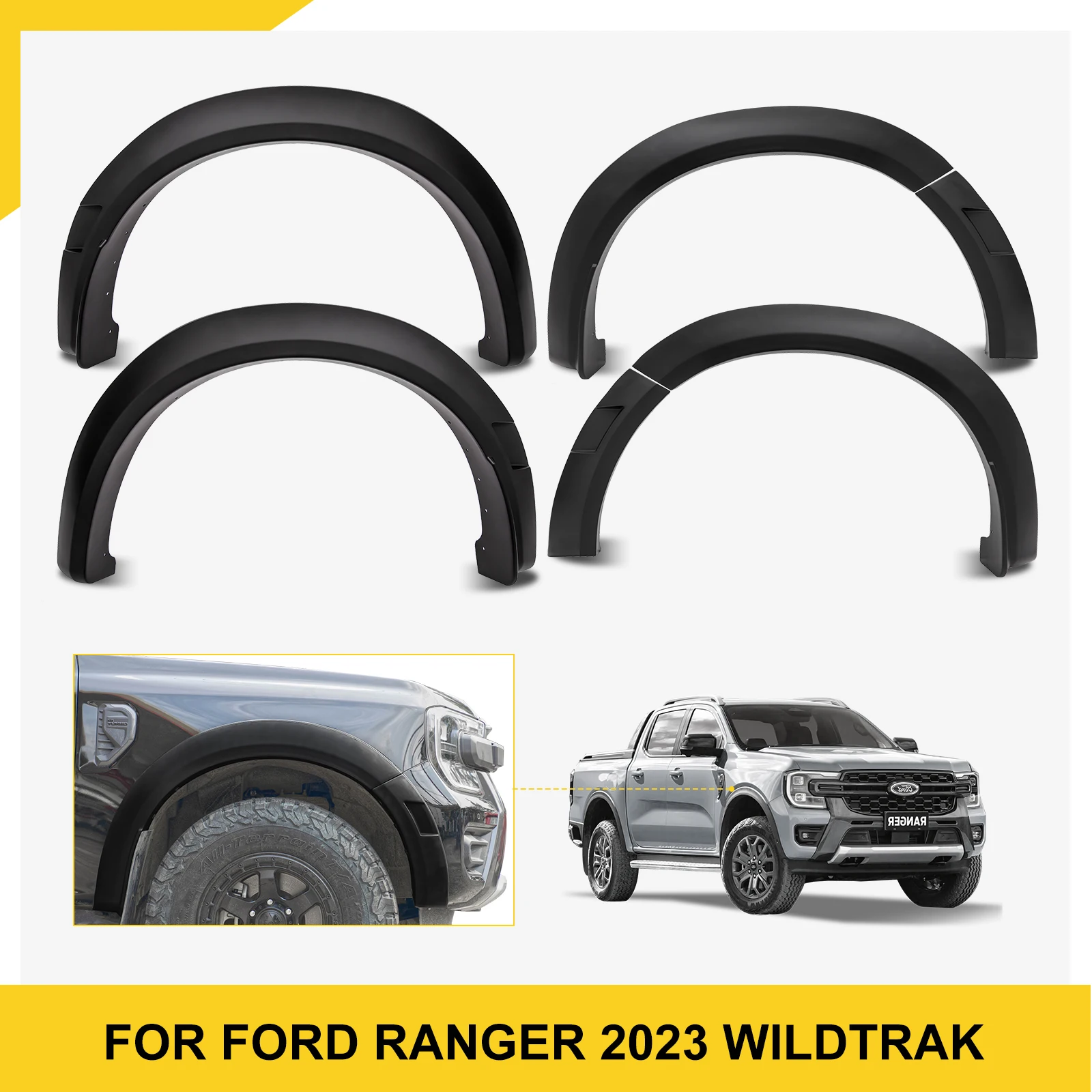 Fender Flares Wheel Arch For Ford Ranger Next Gen T9 2022, 51% OFF