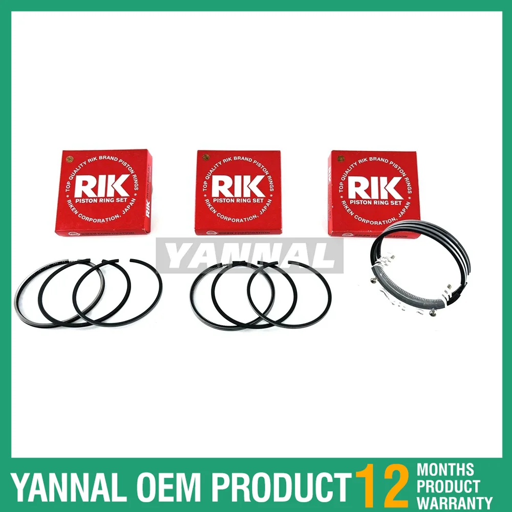 High-Quality-Piston-Rings-Set-66mm-STD-fits-For-Yanmar-3TN66-3TN66UJ ...