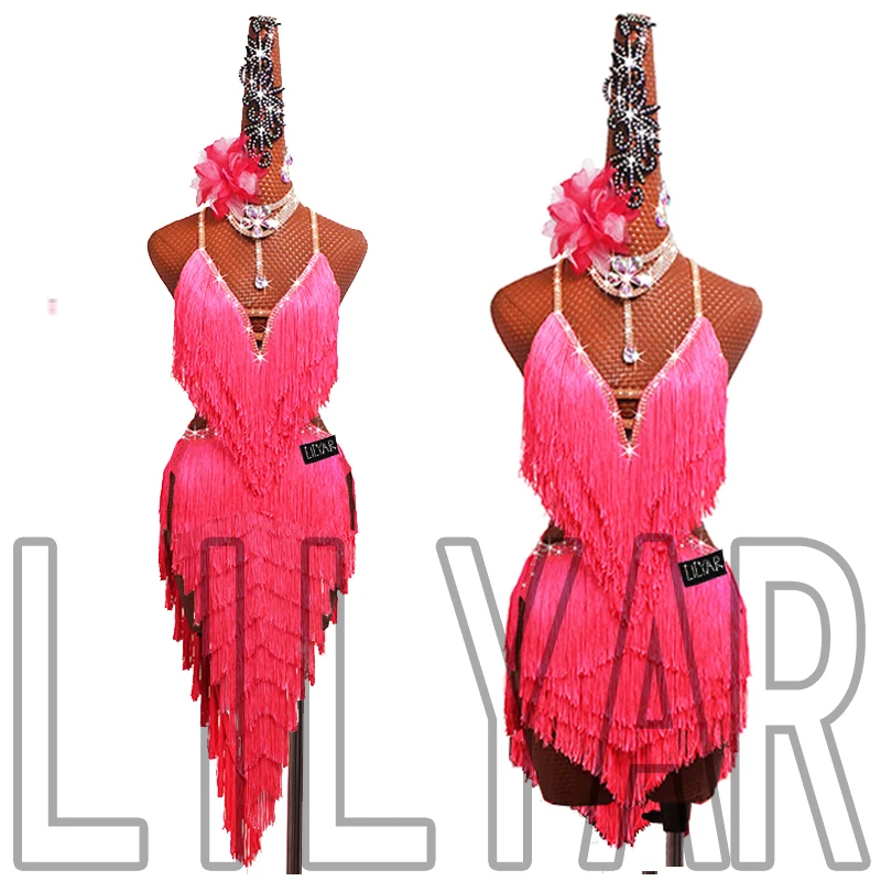 New-professional-Latin-Dance-Performance-Competition-Dress-Adult-Women ...