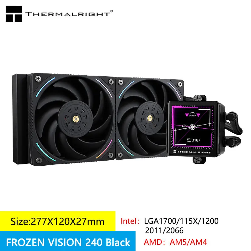 Thermalright-Frozen-Vision-240-One-in-one-Water-Cold-Radiator-2-88-LCD ...