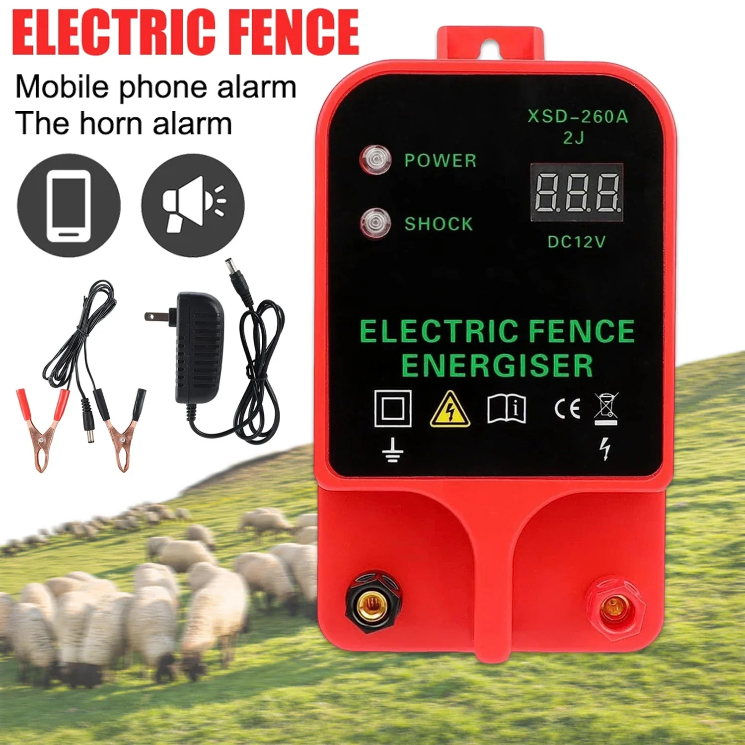 10km-Farm-Electric-Poultry-Equipments-Livestock-High-Voltage-Pulse ...