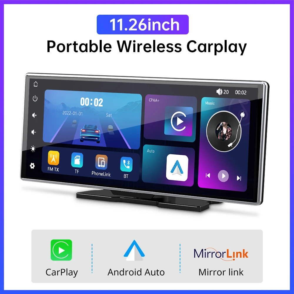 11-26inch-IPS-Touch-Screen-CarPlay-Radio-Multimedia-Video-Player ...