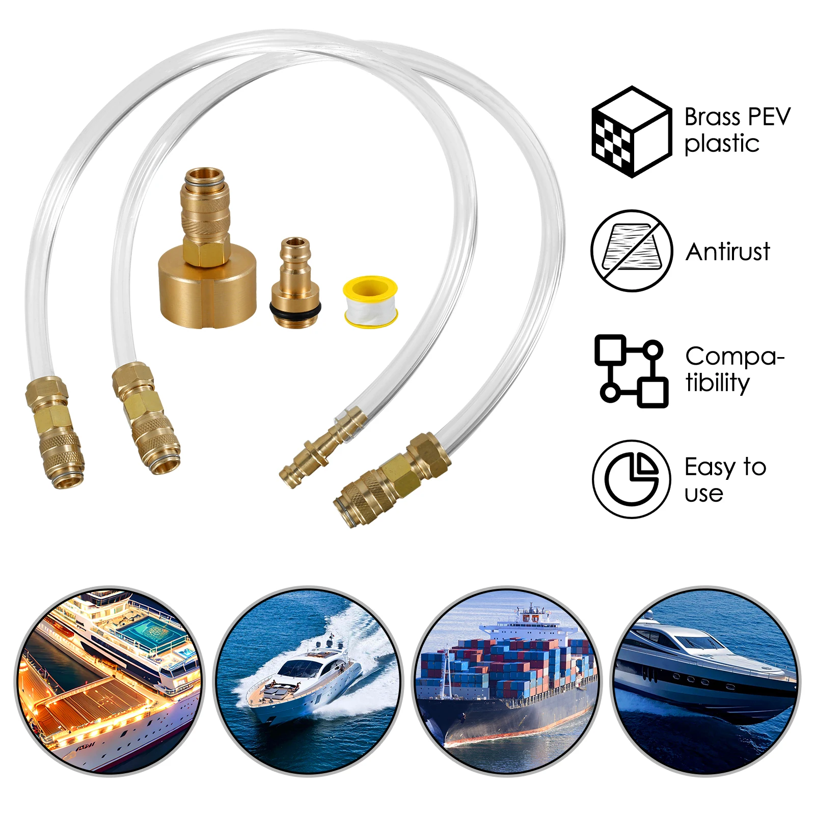 2pcs-Rustproof-Metal-Hydraulic-Steering-Bleed-Kit-Oil-Fill-Kit-For ...