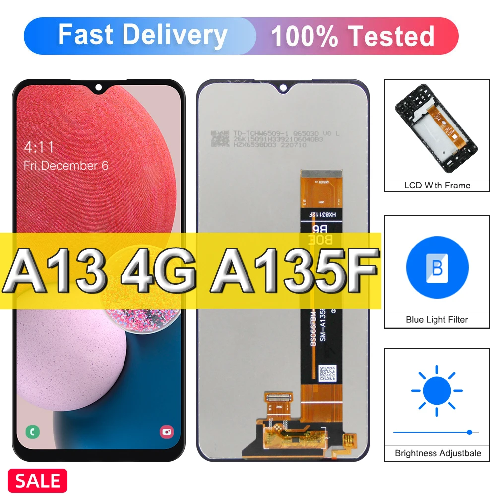 6-5-New-OLED-For-Samsung-A13-4G-LCD-Display-Touch-Screen-Digitizer-For ...