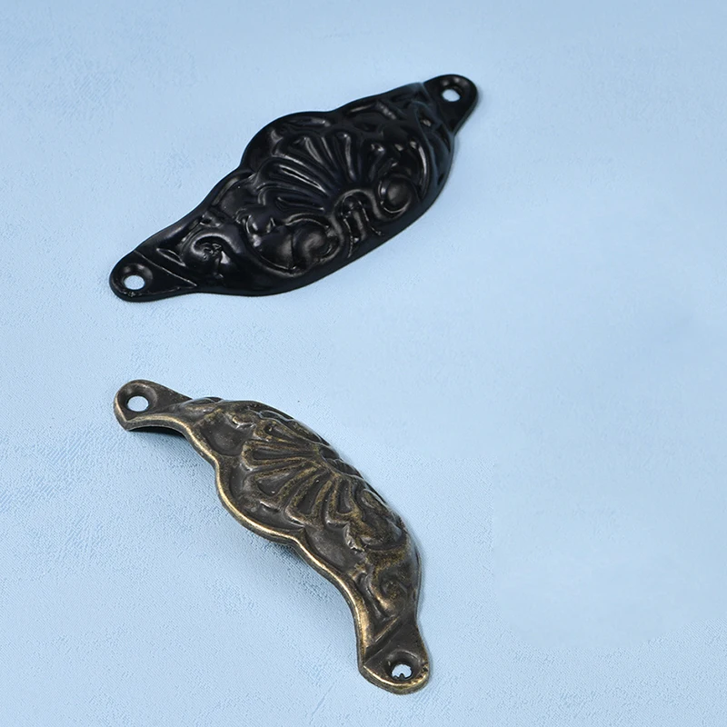 Antique Half Round Iron Sheet Handle Furniture Cabinet Pharmacy Shell ...