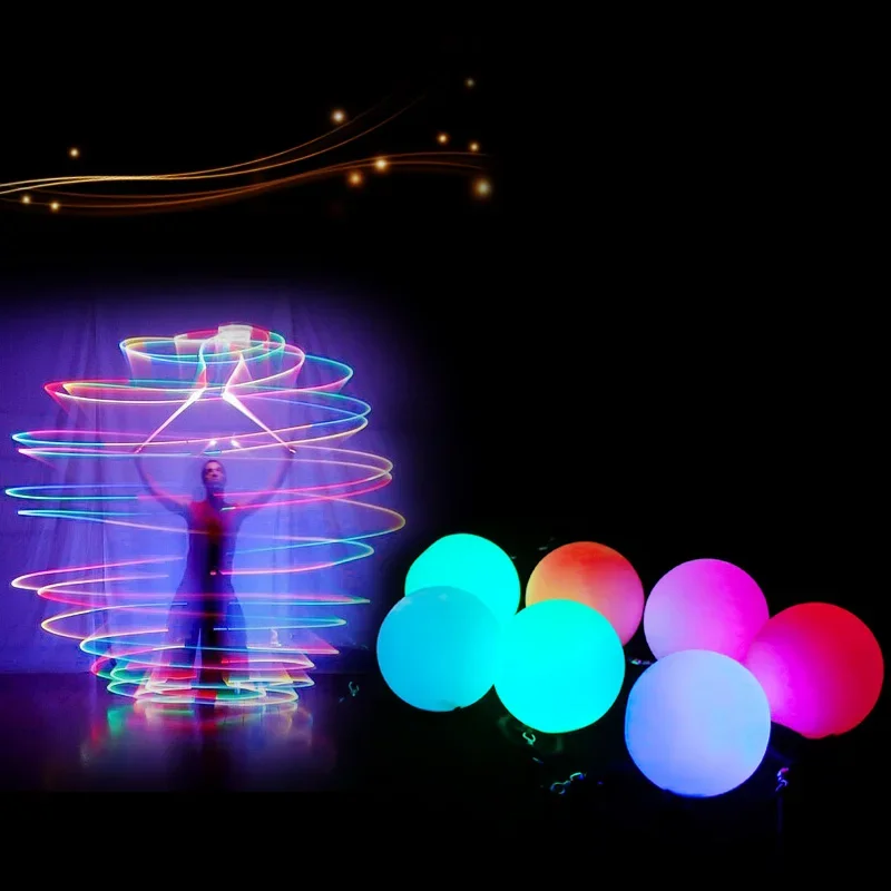 For-Belly-Dance-Accessory-1piece-1Pair-Maori-Poi-Ball-Glow-Adjustable ...