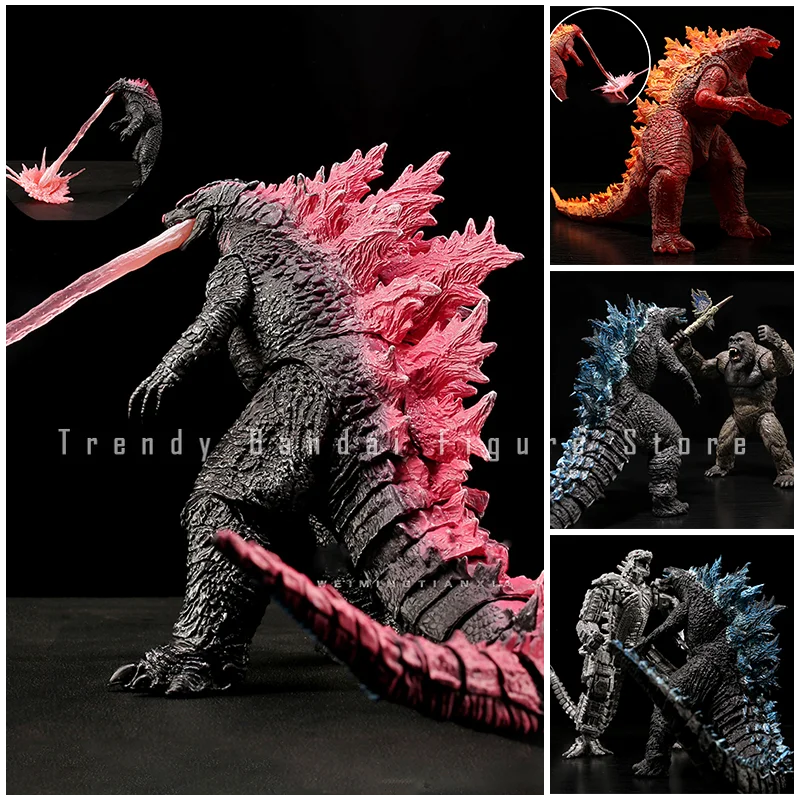 Godzilla-Vs-Kong-Movie-Model-Brinquedos-Modelo-de-Filme-Rosa-Respira-o ...
