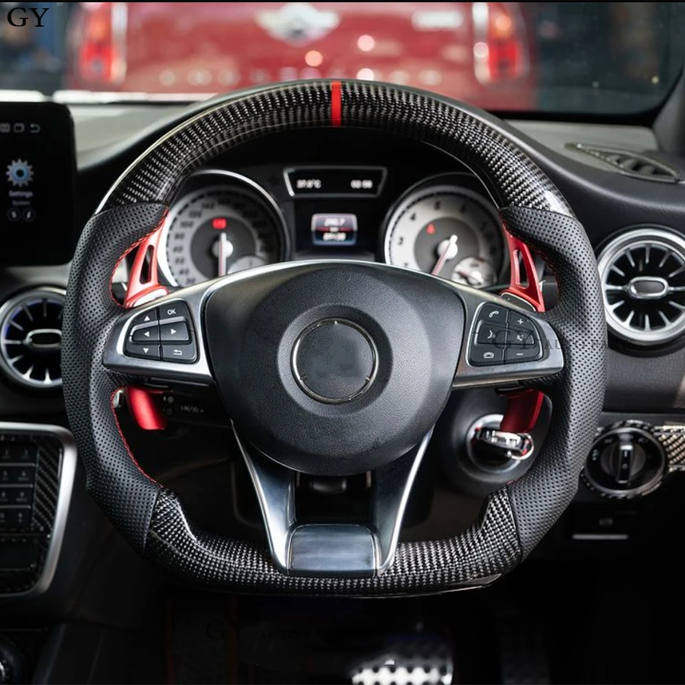 Real-Carbon-Fiber-Customized-Steering-Wheel-For-Mercedes-benz-GLC-GLB ...