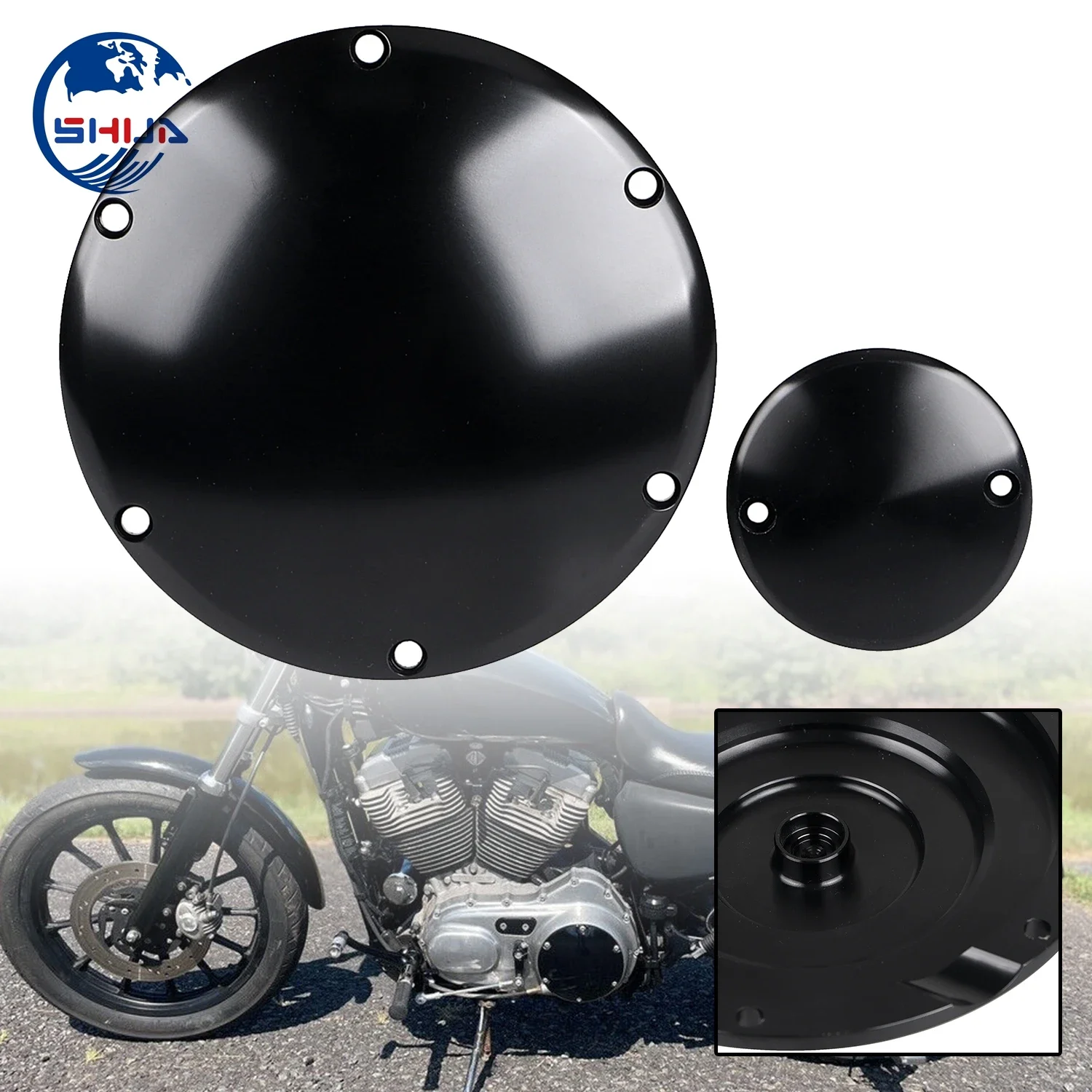 Motorcycle-Black-Derby-Timing-Timer-Cover-For-Harley-Sportster-883-1200 ...
