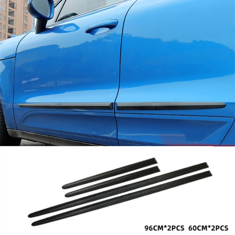 96/60cmx3.4cm 3d Car Door Protector Soft Strips Body Anti-collision ...