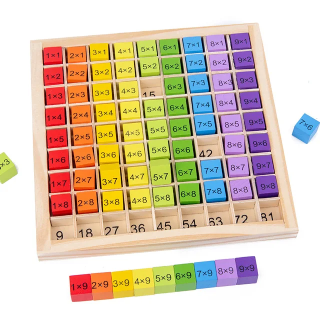 99 Multiplication Table Math Toy Arithmetic Teaching Aids Montessori ...