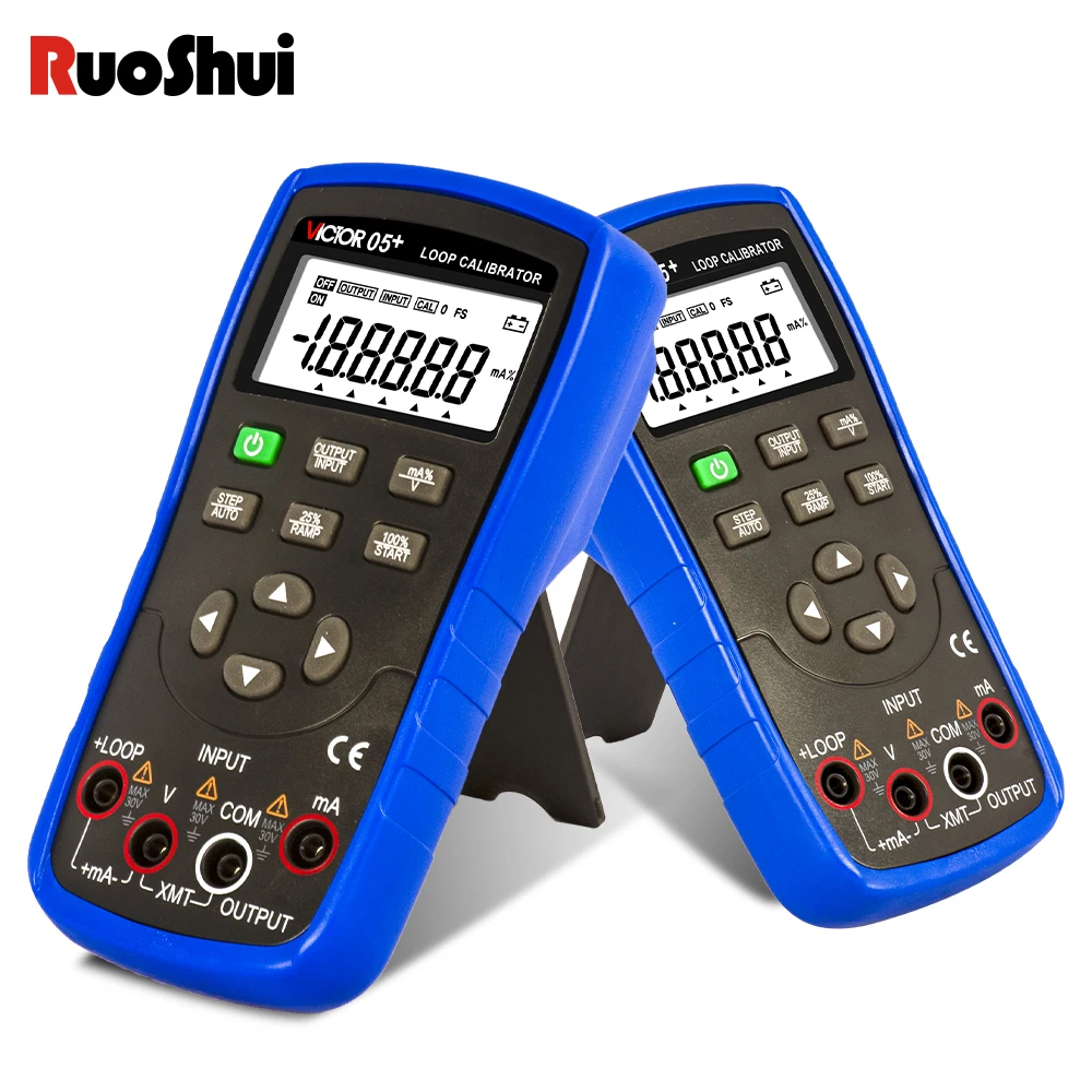 VICTOR-05S-Loop-Calibrator-High-Precision-LCD-Voltage-Current-Simulation-Transmitter-Handheld ...