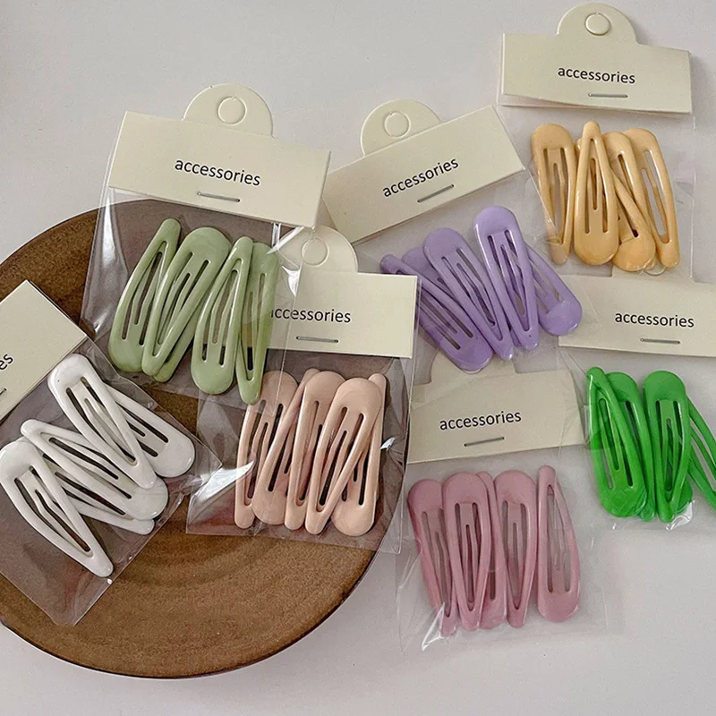 5Pcs-set-Cute-Candy-Color-Waterdrop-Shape-Hairpins-For-Girls-Hair-Clips ...