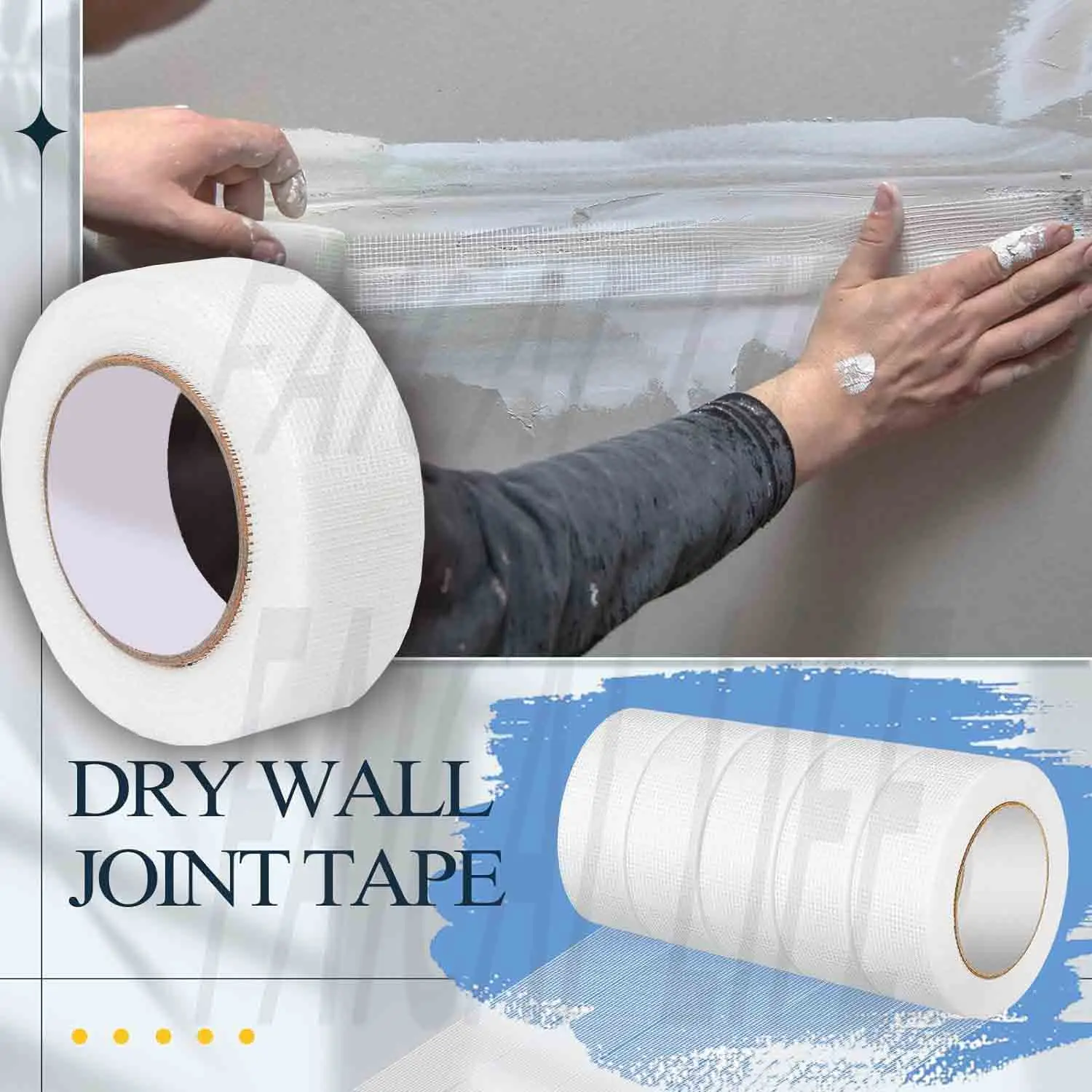 Drywall-Repair-Tape-Crack-Tape-Drywall-Mesh-Drywall-Joint-Tape-High-Performance-Holding-for-Self ...