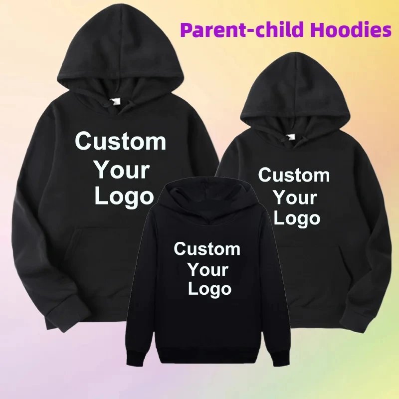 Custom-Logo-Hoodies-Parent-child-Spring-Autumn-Fashion-Casual-Family ...