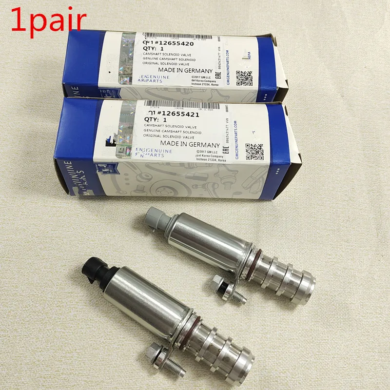 1-Pair-VVT-Variable-Timing-Solenoid-12655420-12655421-For-Chevrolet ...