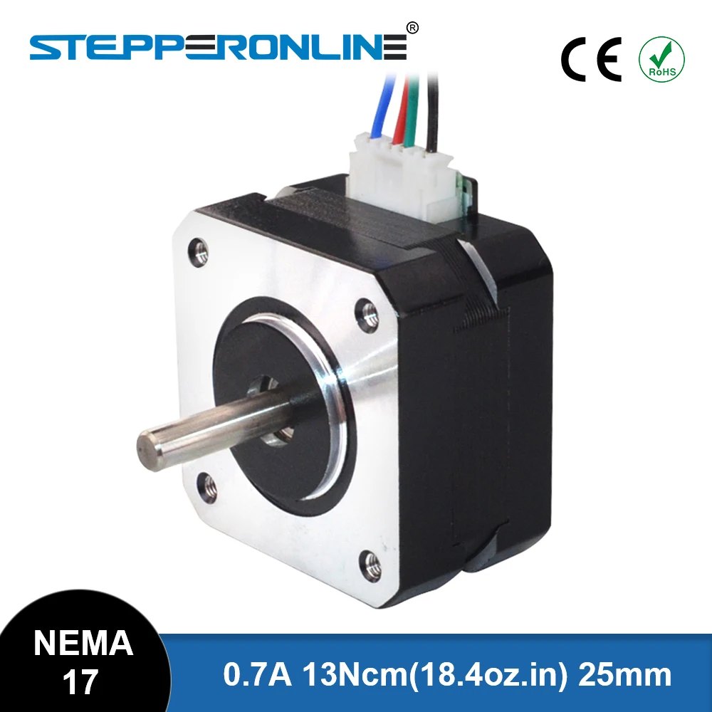 Nema 17 Stepper Motor | 17 Stepper Motor 25mm | Stepperonline | Step ...