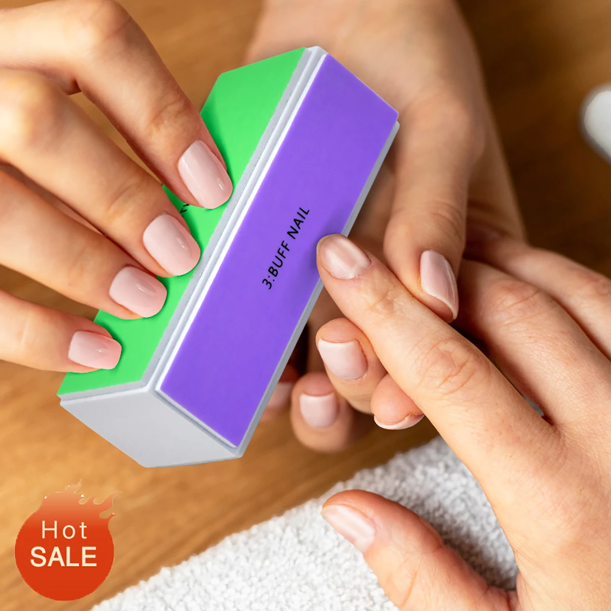 Professional Nail Buffer Block with 4 Way Buffing Methods Smooth & Buff ...