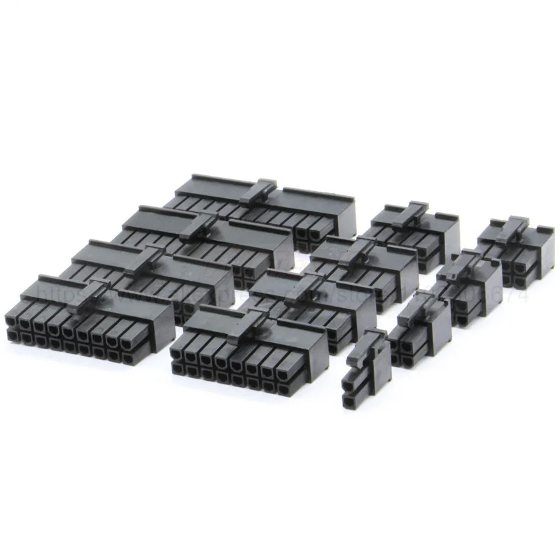 10pcs 5557 4.2mm Pitch Male Housing Connector Black 2P 4P 6P 8P 24Pin Automotive Wiring Harness ...