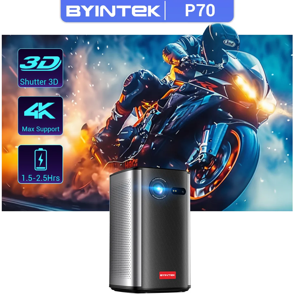 BYINTEK-P70-3D-4K-Mini-Portable-Projector-DLP-Auto-Focus-Smart-Android ...