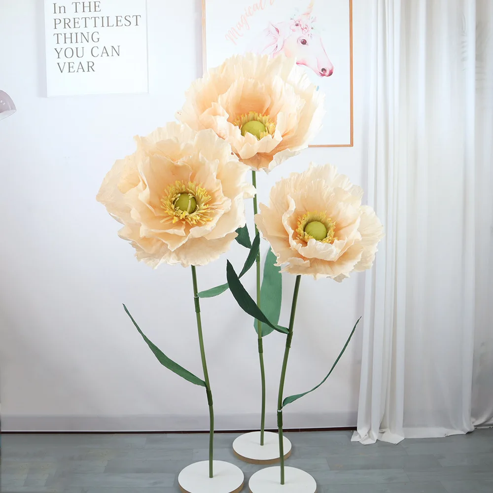 Stage Decoration With Paper Flowers