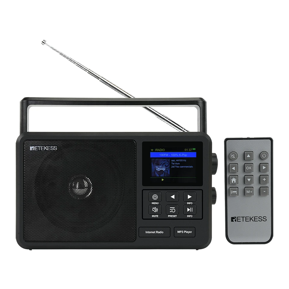 Retekss TR640 인터넷 라디오 DAB 라디오 휴대용 FM 라디오 가족 및 여행에 적합한 수천 개의 글로벌 라디오 방송국 ...