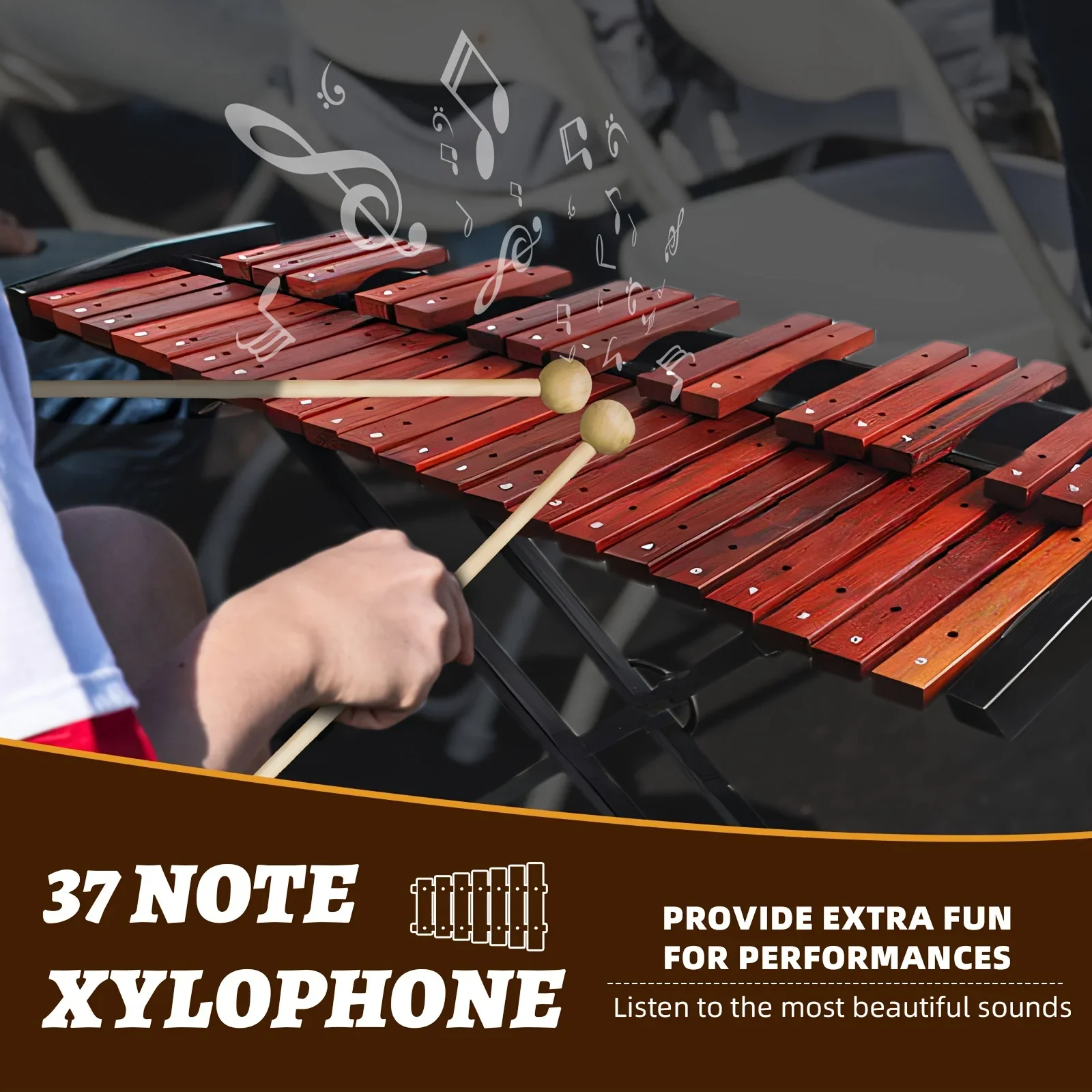 Xylophone For Kids Costway 32-tone Marimba Xylophone Music Keyboard W ...