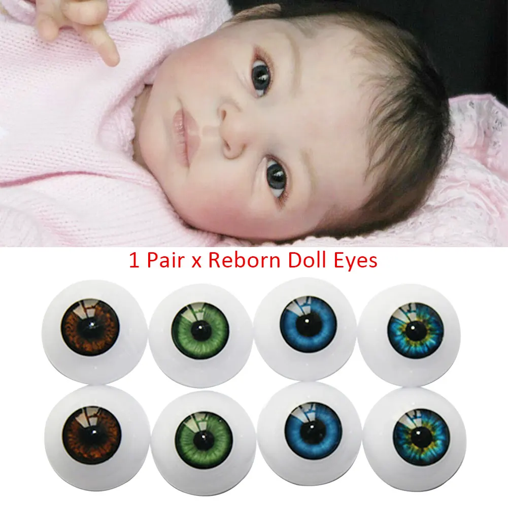 1pair-20mm-22mm-24mm-Mini-Half-Round-Acrylic-DIY-Eyeballs-Reborn-Doll ...