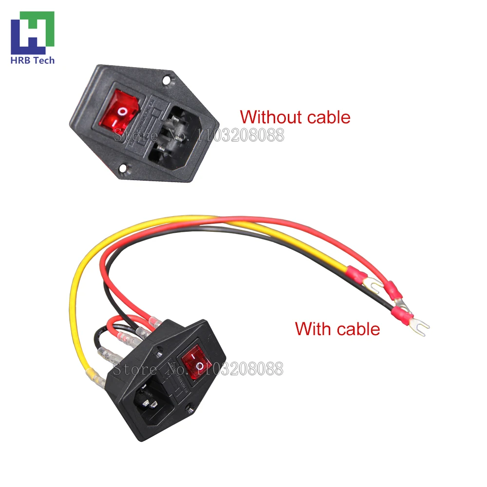 10A-250V-Inlet-Module-Plug-Fuse-Switch-Male-Power-Socket-3Pin-For ...
