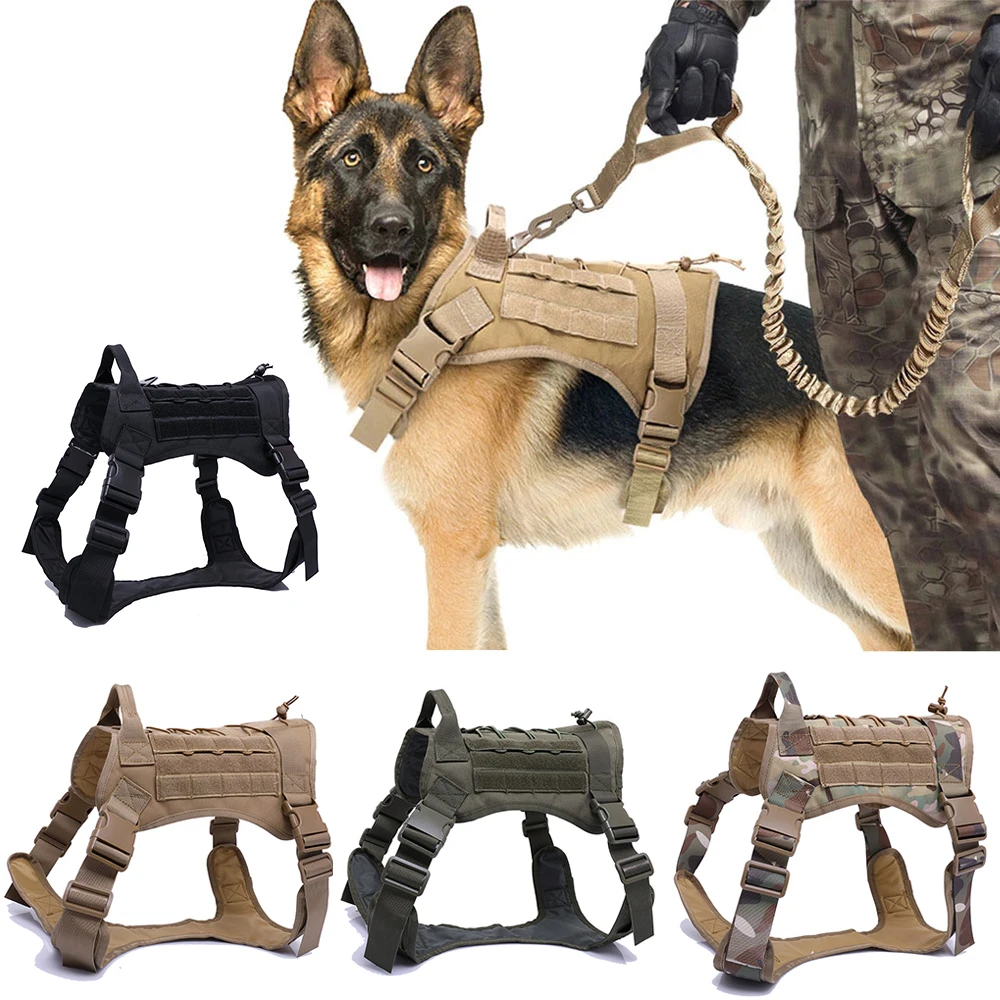Tactical-Dog-Harnesses-Pet-Training-Vest-Harness-for-Medium-Large-Dogs ...