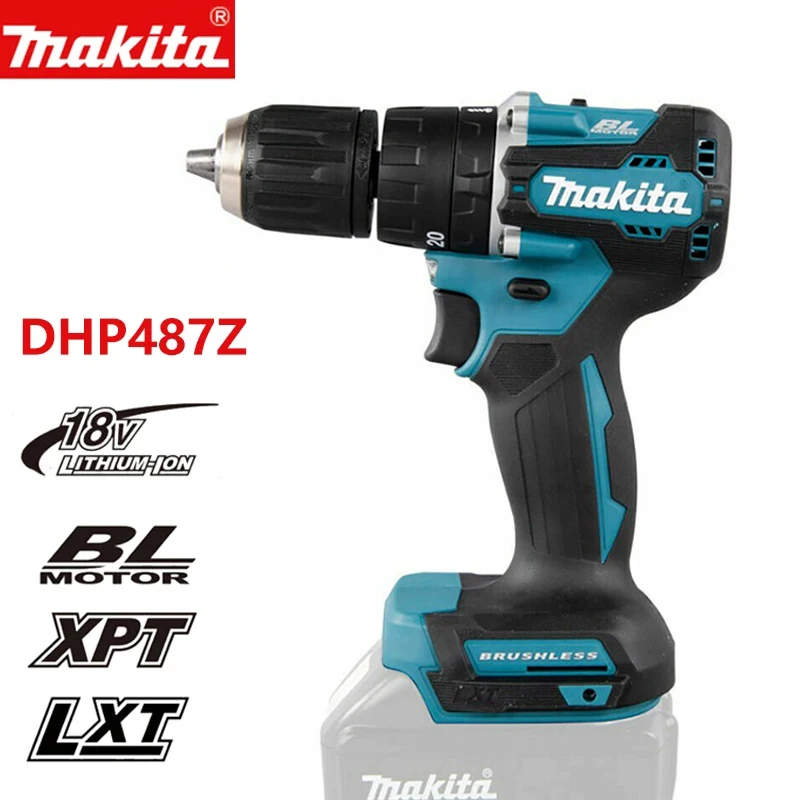 Makita DHP487Z DHP487 Brushless Cordless Hammer Driver Drill Body Only ...