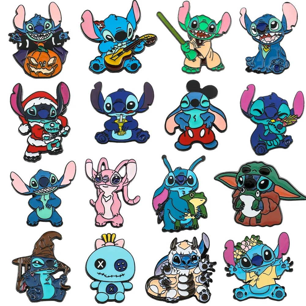 Lilo-Stitch-Cartoon-Yoda-Baby-Metal-Enamel-Pins-Badges-For-Denim-Shirt ...