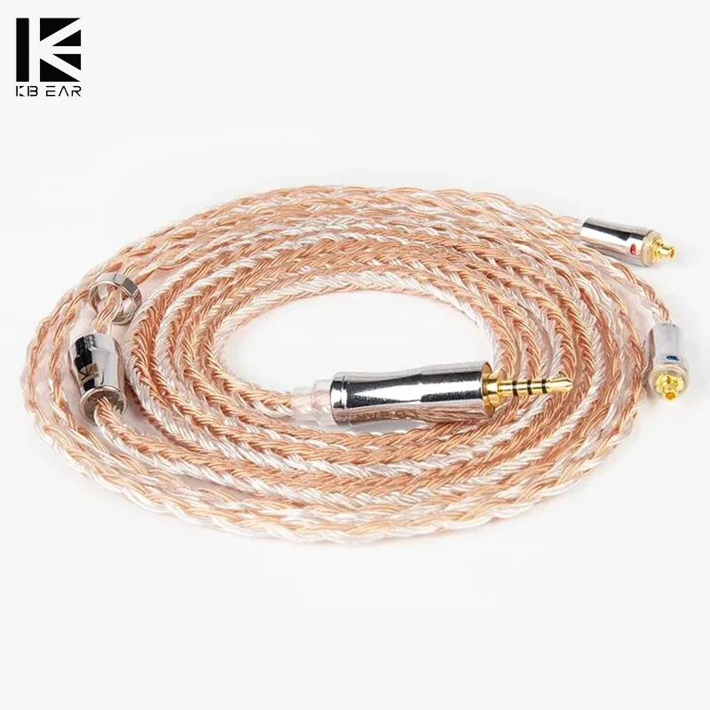 KBEAR-Expansion-24-Core-4N-Silver-Plated-Upgrade-Earphone-Cable-MMCX ...