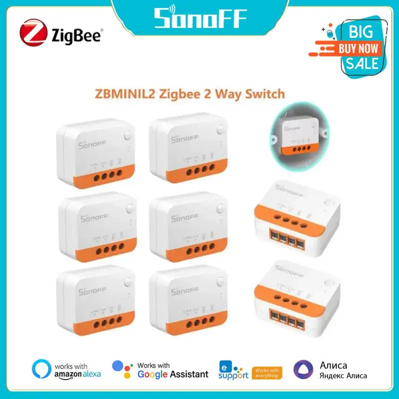 New-SONOFF-ZBMINIL2-ZBMINI-ZigBee-Smart-Switch-No-Neutral-Wire-Required ...
