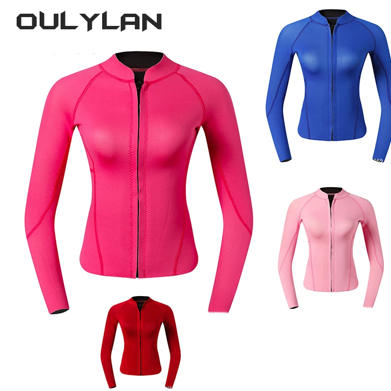 Oulylan-2mm-Diving-Jackets-Womens-Neoprene-Wetsuit-Top-Jackets-Perfect ...