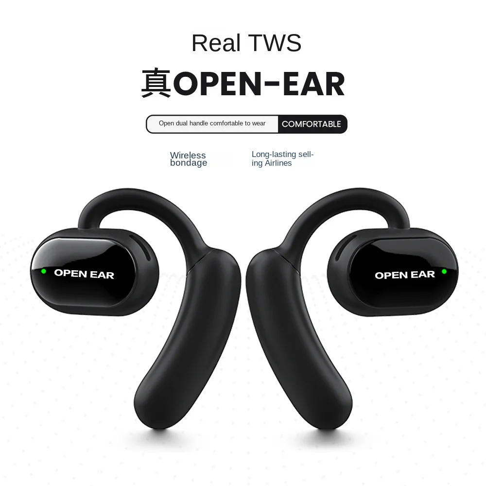 TWS Bone Conductive Bluetooth Headset Concept Earphone Wireless Non Ear ...