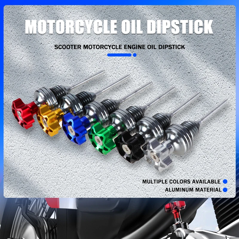 Motorcycle-Engine-Oil-Dipstick-Filler-Cap-Plug-Crankcase-Oil-Level ...