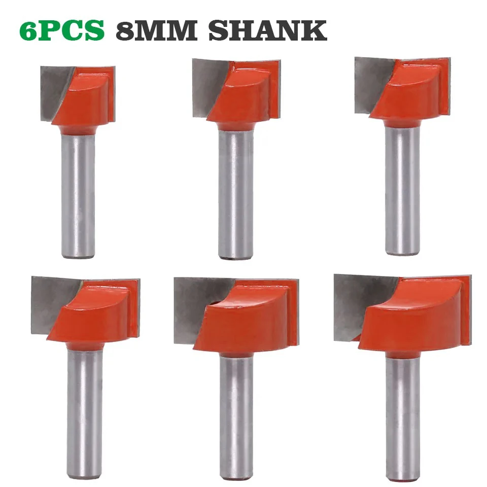 6pc-8mm-Cleaning-bottom-Engraving-Bit-solid-carbide-router-bit ...